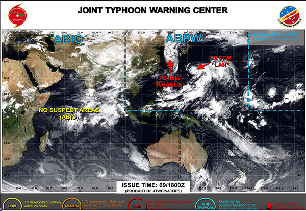 台風6号2023米軍とwindy気象庁の進路予想！九州や関西へ上陸はある？